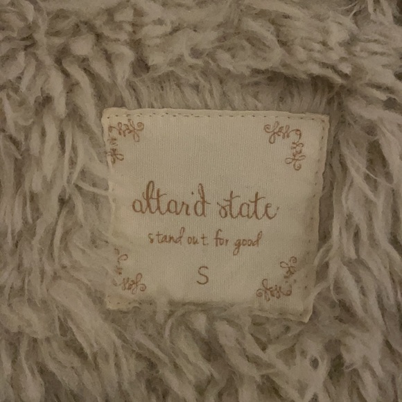 Altar'd State | Jackets & Coats | Altard State Faux Suede Fur Off White ...